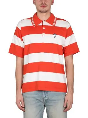 Kenzo Polo Shirt 'nautical Stripes - Red