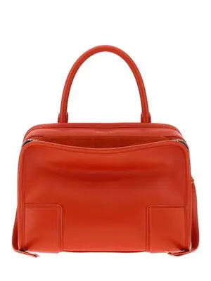 Loewe Loewe Women Coral Leather Small Amazona Handbag Red