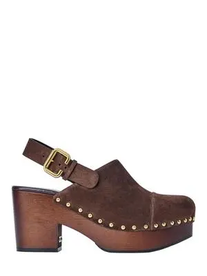 Chloé Jeannette Clogs - Brown