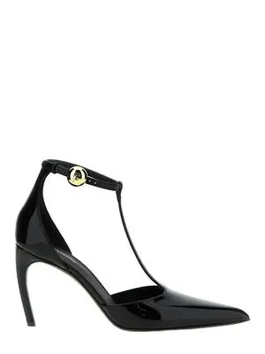 FERRAGAMO Odette Patent Leather Pumps - Black