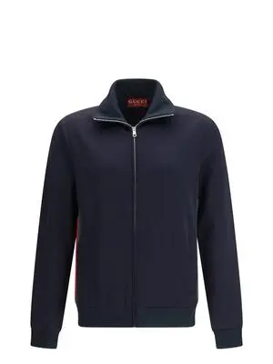 Gucci Technical Jersey Zip-up Jacket - Blue