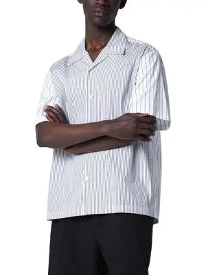 JIL SANDER Jil Sander Shirt In Lightweight Striped Cotton Men Gray
