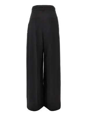 Sportmax Wool Tailored Pants - Black