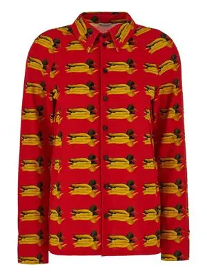 Burberry BURBERRY Animal Print Button Up Shirt Multicolor