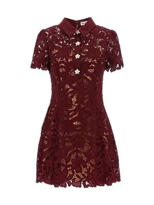 SELF-PORTRAIT Lace Mini Dress - Multicolor