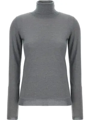 Brunello Cucinelli Metallic Turtleneck Sweater - Gray