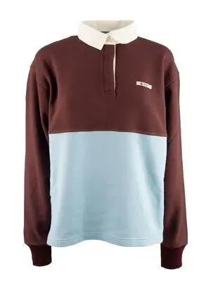 Prada Color Block Collared Sweatshirt - Multicolor