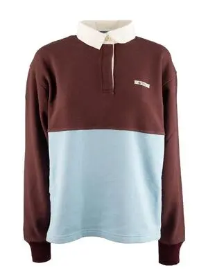 Prada PRADA Color Block Collared Sweatshirt Multicolor