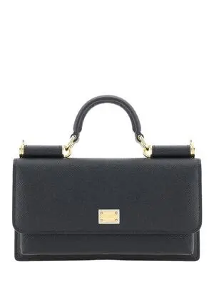 Dolce & Gabbana Micro Sicily Shoulder Bag - Black
