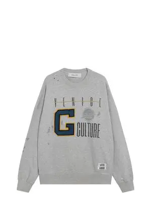 GOLDEN GOOSE GOLDEN GOOSE College Logo Graphic Sweatshirt Gray