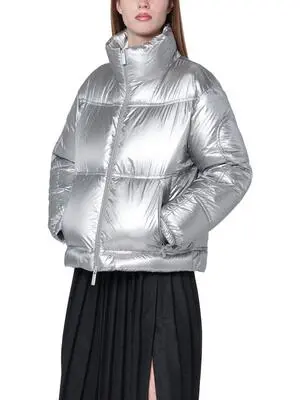 Herno Metallic Shield Jacket - Silver