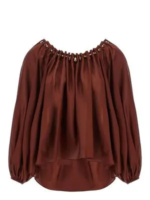 Zimmermann Aster Silk Habotai Blouse - Multicolor