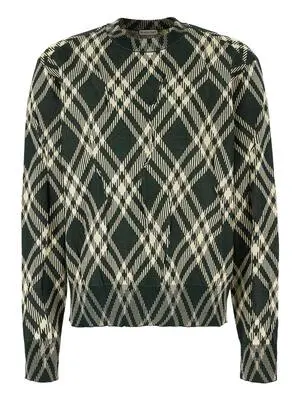 Burberry Check Long Sleeve Sweatshirt - Multicolor