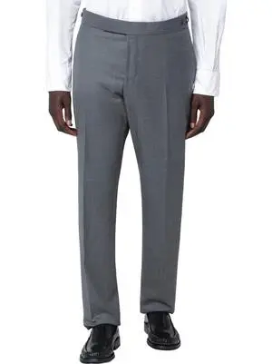Thom Browne Grey Wool Trousers - Gray