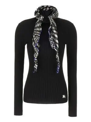 Burberry Ribbed Fitted Top - Multicolor
