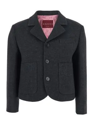 Gucci Wool Single-breasted Jacket - Multicolor