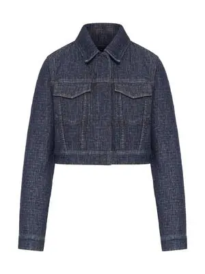 Fendi Ff Denim Jacket - Blue