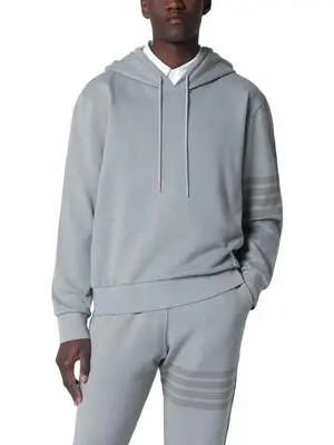 Thom Browne THOM BROWNE Cotton Hooded Sweatshirt Gray
