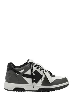 Off-White OFF-WHITE Leather Out Of Office Sneakers Gray