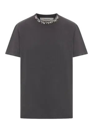 GOLDEN GOOSE Crystal-embellished T-shirt - Multicolor