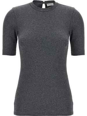Brunello Cucinelli Cotton Crewneck Sweater - Multicolor