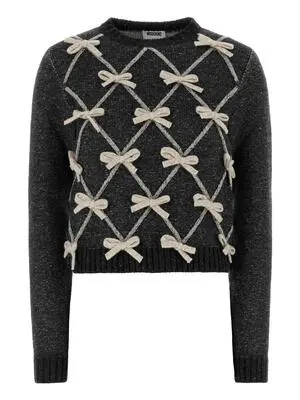 Moschino Wool Blend Sweater - Gray