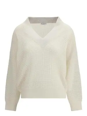 Brunello Cucinelli Cashmere Net Sweater - Multicolor