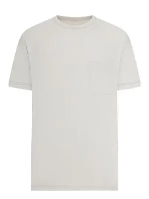 LEMAIRE Short-sleeved Boxy T-shirt In Heavy Jersey - Cream