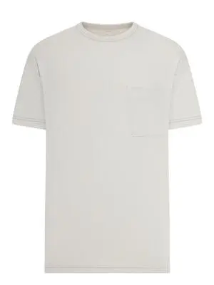 LEMAIRE Short-sleeved Boxy T-shirt In Heavy Jersey - Cream