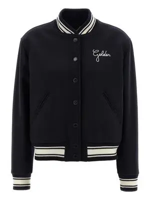 GOLDEN GOOSE Dirce' Bomber Jacket - Blue