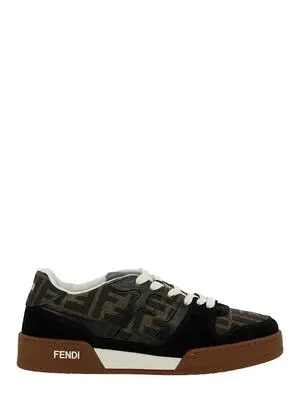 Fendi Match Low Top Leather Sneakers - Multicolor