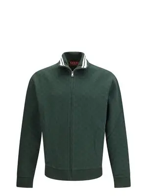 Gucci Gg Technical Jersey Zip Jacket - Green
