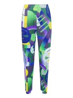 Issey Miyake PLEATS PLEASE ISSEY MIYAKE Pleated Trousers Multicolor