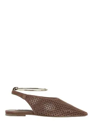 JIL SANDER JIL SANDER Goat Leather Sling Back Brown