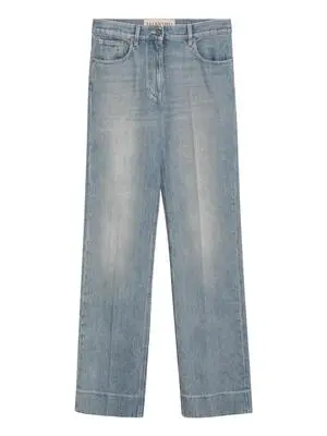 Valentino Garavani Light Washed-effect Jeans - Blue