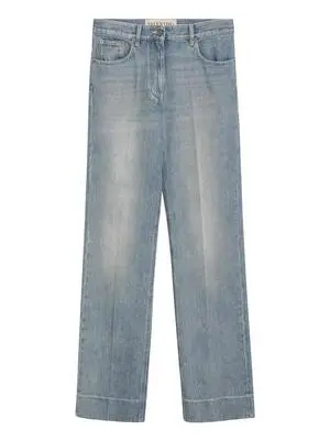 Valentino Garavani Light Washed-effect Jeans - Blue