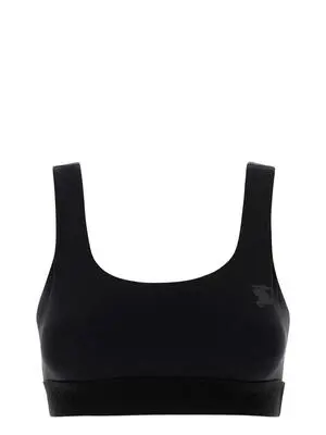 Burberry Stretch Nylon Crop-top - Black