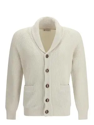 Brunello Cucinelli Ribbed Cardigan - Multicolor