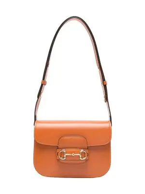 Gucci Calf Leather Shoulder Bag - Orange