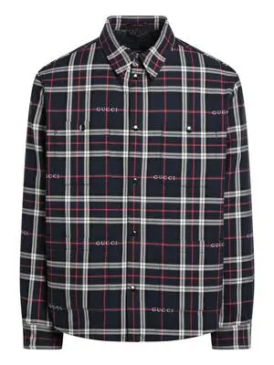Gucci Cotton Jacquard Tartan Shirt - Blue