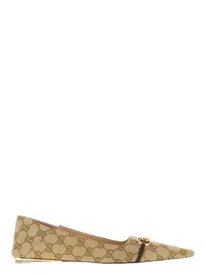Gucci Gg Fabric Vittoria Ballerinas - Multicolor