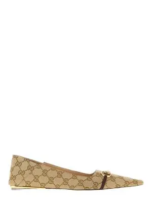Gucci Gg Fabric Vittoria Ballerinas - Multicolor