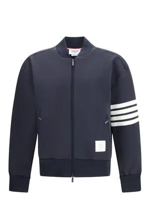 Thom Browne Zipped Bomber Jacket - Blue