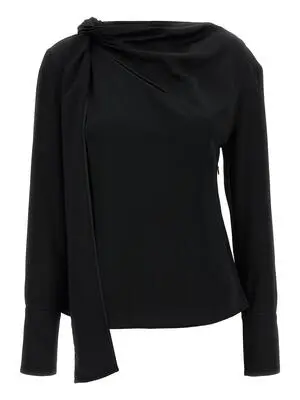 Givenchy Viscose Blend Blouse - Black