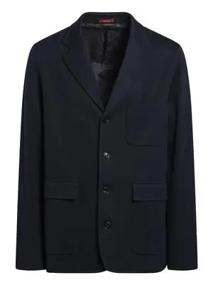Gucci Blue Single-breasted Cotton Jersey Jacket - Gray