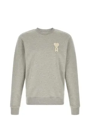 AMI Paris Amis De Coeur Sweatshirt - Gray