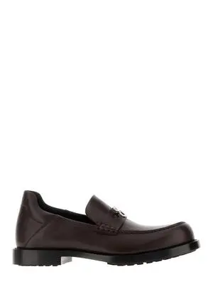 Balenciaga Calf Leather Loafers - Brown