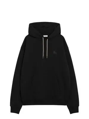 Burberry Sweatshirt With Check-pattern Inserts - Black