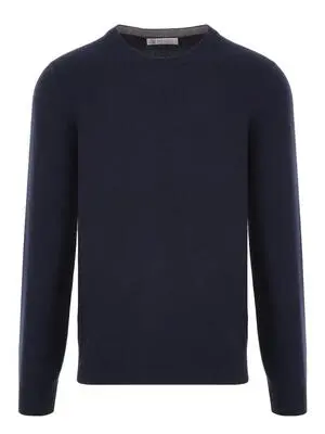 Brunello Cucinelli Cashmere Crewneck Jumper - Blue