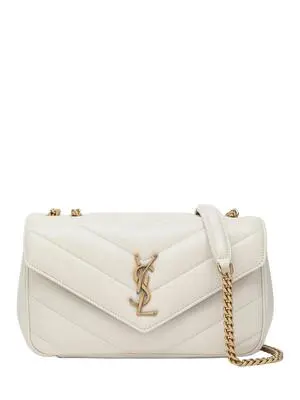 Saint Laurent Loulou Small Bag White Leather - Cream